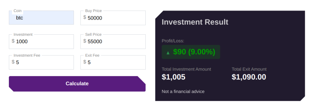 Crypto Profit Calculator – Instantly Calculate Your Cryptocurrency Gains