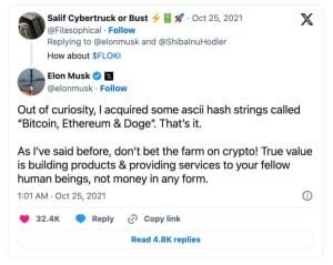 Top 7 Elon Musk Crypto Coins in April 2025