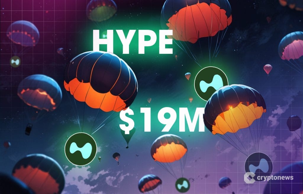 Hyperliquid’s 'HYPE' Airdrop Soars to New Highs as Crypto All-Stars Smashes $19M