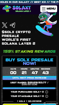 Solaxy (SOLX) Price Prediction 2025, 2026, 2030