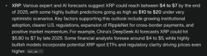 Perplexity AI Predicts the Price of XRP, Dogecoin and Cardano by the End of 2025