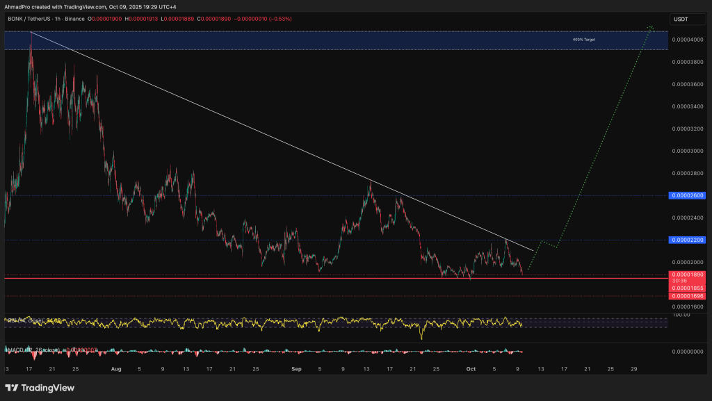 BONK Price Prediction: 400% Breakout Looms on Watchlists