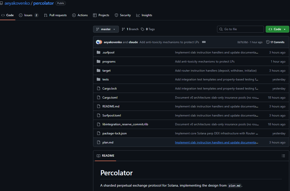 Solana Founder Unveils ‘Percolator’ Perp DEX – A Direct Shot at Aster and Hyperliquid