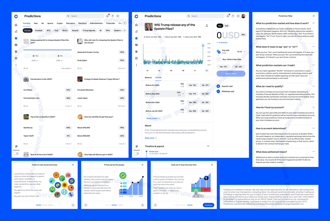 Coinbase Building Prediction Markets Platform Backed by Kalshi, Leaked ...