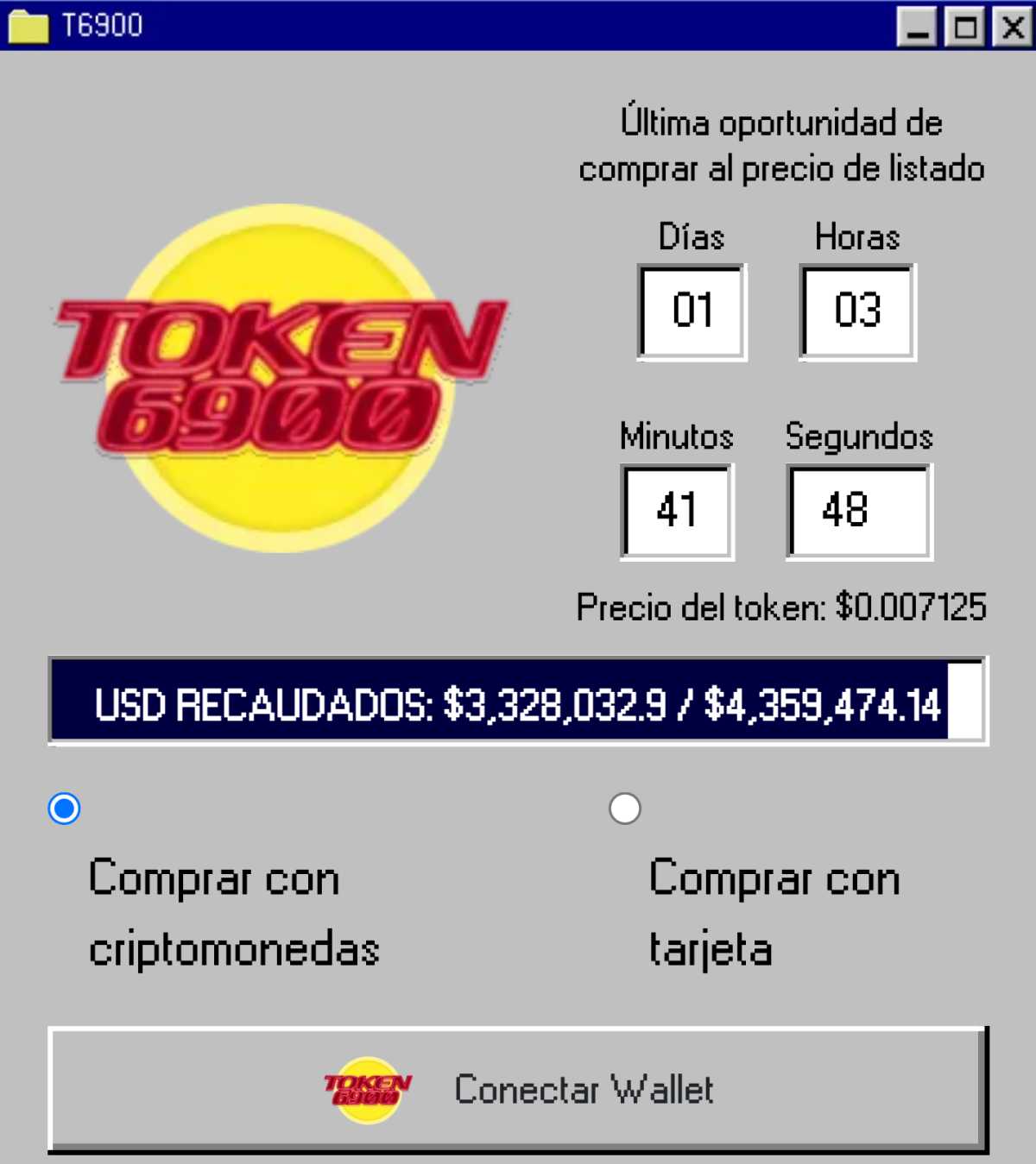 El Token6900 sube 3 millones en preventa, últimas 24 horas