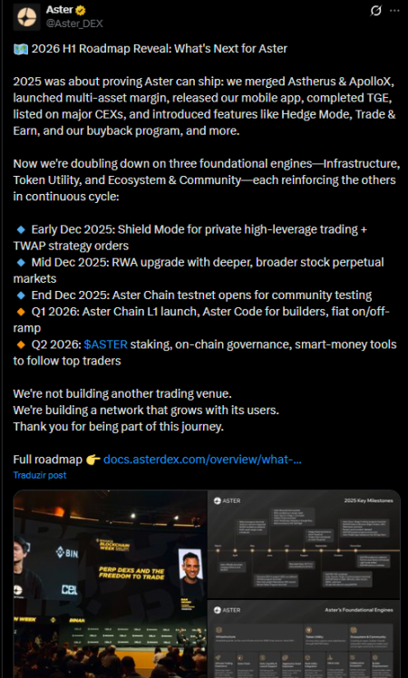 Aster pode subir 1.000% em 2026? - CryptoNews Brasil