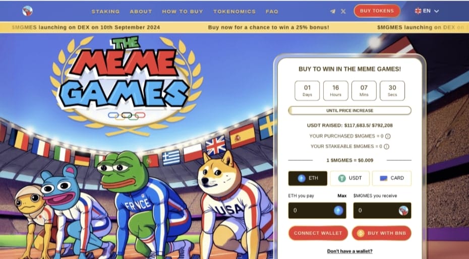 The Meme Games samlar in $100,000 på några få minuter! Kan MGMES bli ...