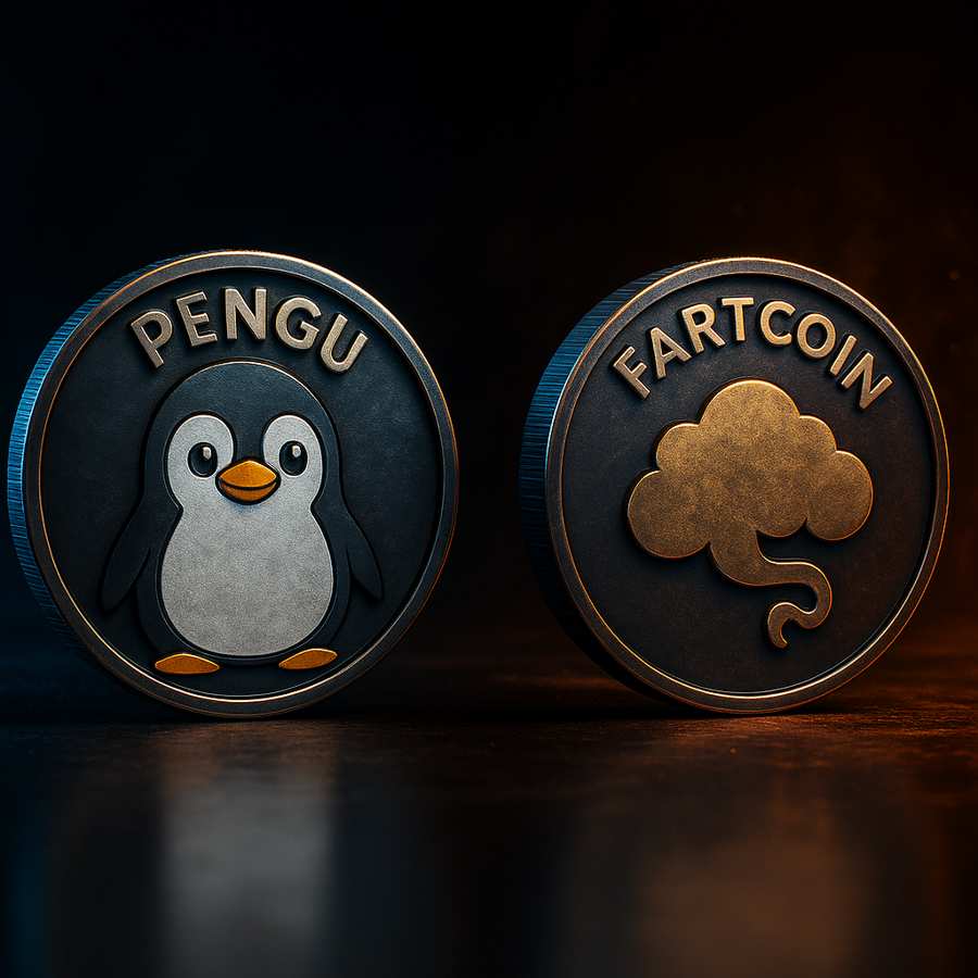 Meme Coin Terbaik: PENGU, FARTCOIN, GIGGLE, PEPENODE