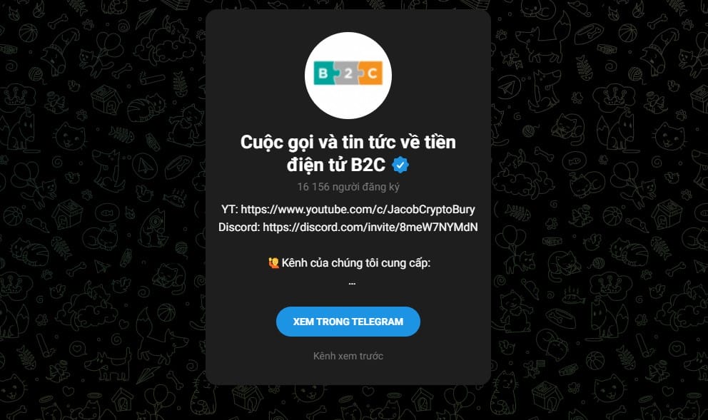 Danh sách kênh telegram về crypto tốt nhất cho người Việt