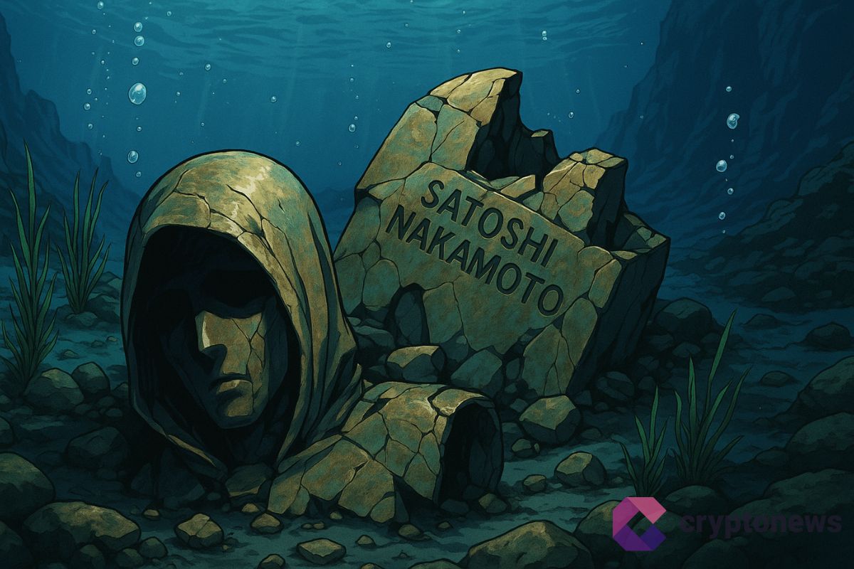 La statue de Satoshi Nakamoto retrouvée cassée au fond d’un lac