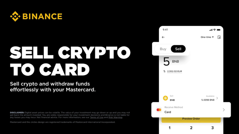 Binance : retirez vos cryptos en temps réel avec Mastercard