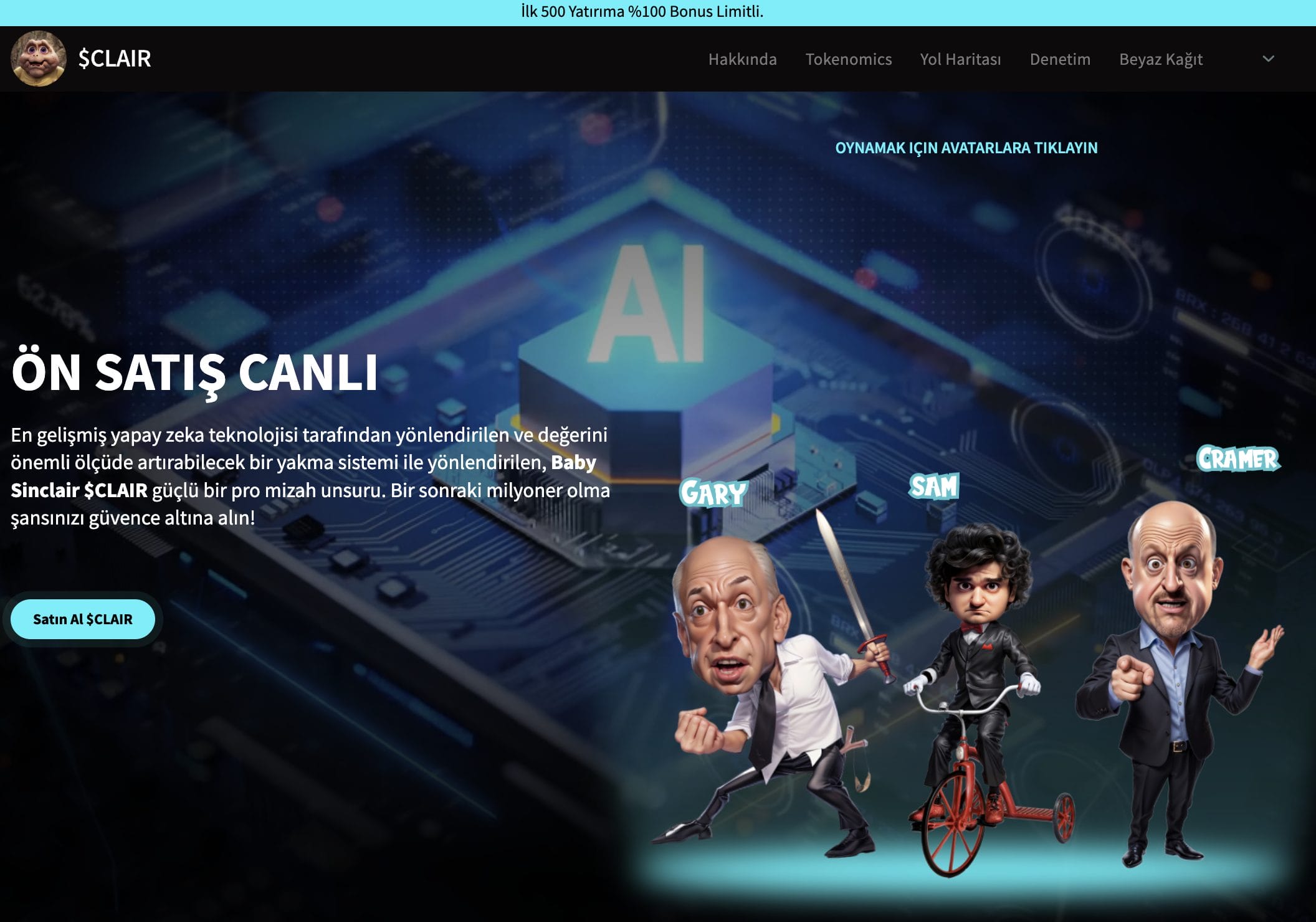 Baby Sinclair ($CLAIR) Nasıl Alınır?: 5 Adımda Satın Alın