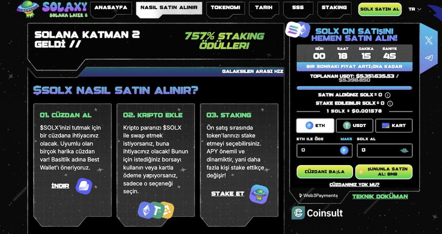 Solaxy ($SOLX) Fiyat Tahmini 2025 - 2030