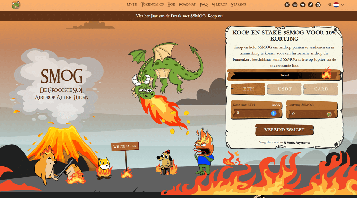 Smog Token Bereikt Nieuwe ATH en Overstijgt 40k SMOG Traders